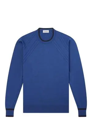 John Smedley Dean Merino Wool Sweater - Blue
