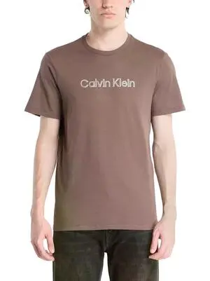 Calvin Klein Logo-print T-shirt - Brown