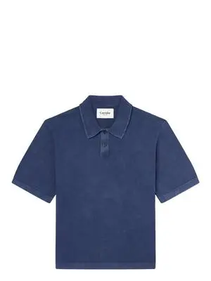 CORRIDOR Cotton-piqué Polo Shirt - Blue