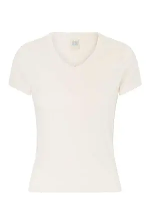 FLORE FLORE Flore Flore Jill Organic Cotton-Jersey T-Shirt Cream