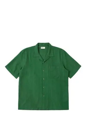 Universal Works Letts Short-sleeve Camp-collar Shirt - Green
