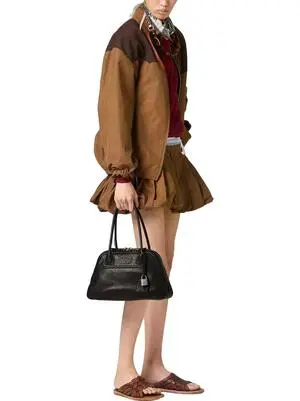 Miu Miu Vivant Nappa Leather Bag - Black