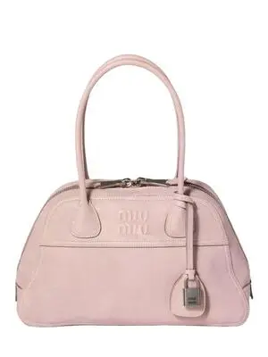 Miu Miu Vivant Leather Bowling Bag - Pink