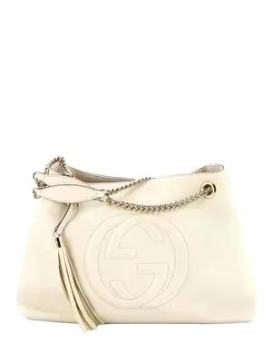 Gucci Soho Chain Strap Leather Shoulder Bag - Neutrals