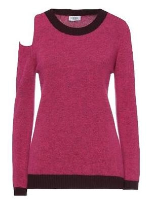 LIU JO LIU •JO Fuchsia Acrylic, Polyamide, Wool, Elastane, Viscose Sweater