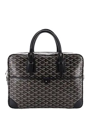 Goyard Mm Ambassade Briefcase Coated Canvas - Black