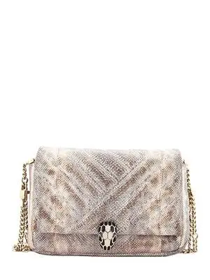BVLGARI Small Serpenti Cabochon Shoulder Bag - Neutral