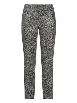 PT TORINO Virgin Wool And Elastane Leopard-print Tapered Leg Pants - Grey