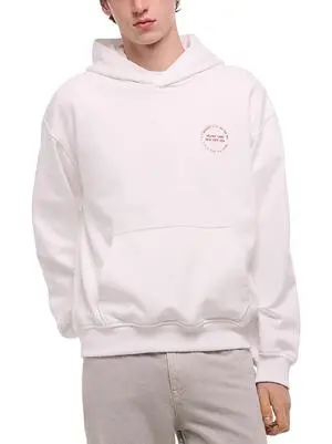 Helmut Lang Stamp Hoodie - Optic White