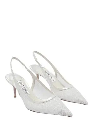 JIMMY CHOO Love 65 Slingback Pumps - Ivory