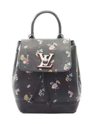 LOUIS VUITTON Taurillon Lockme Backpack - Black