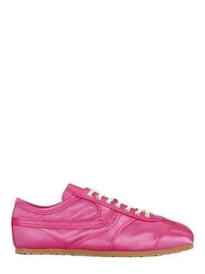 Dries Van Noten Satin Lace-up Sneakers - Fuchsia