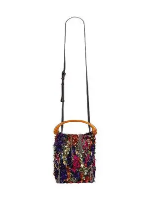 Dries Van Noten Embellished Small Crisp Bag - Orange
