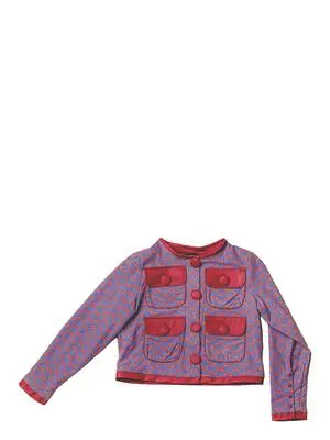 HOUSE OF CASWELL Carly Cardigan Jacket - Blue/red