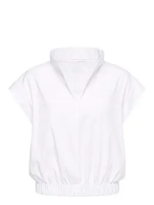 MIRIMALIST Jasper High Collar Shirt - White