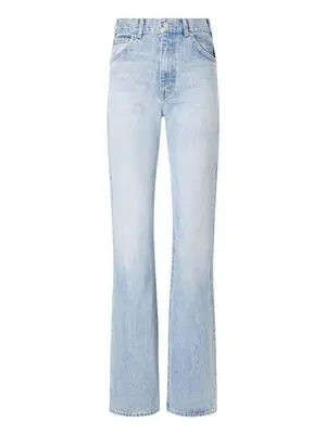 NILI LOTAN Joan High-rise Straight-leg Jeans - Blue