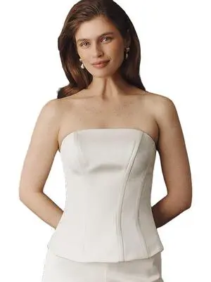 Bhldn Strapless Corset - Ivory
