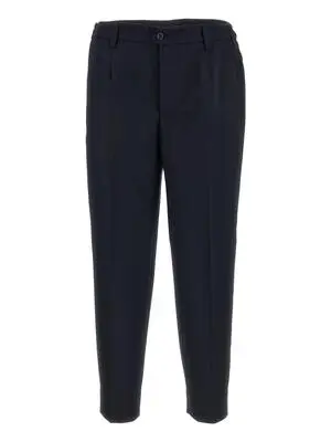 BRIGLIA 1949 Wool Fresco Trousers - Blue