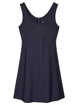Tory Burch Sleeveless Scoop Neck Tennis Dress - Medium Navy