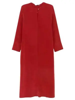 Max Mara Max Mara Red Keyhole Detail Maxi Dress Red
