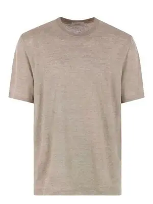 Agnona Linen T-shirt - Neutrals