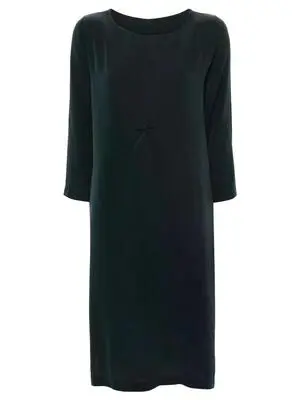 PRIVATE 0204 Ruched Detail Midi Dress - Blue
