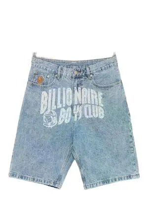 BILLIONAIRE BOYS CLUB Logo Print Denim Shorts - Blue