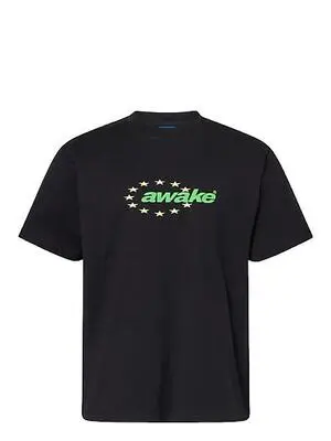 AWAKE NY Stars Logo-print Cotton T-shirt - Black