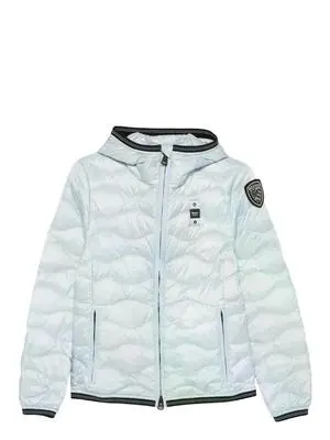 BLAUER. Blauer Quilted Hooded Jacket Blue