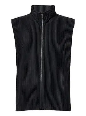 Issey Miyake Pleated Vest - Black