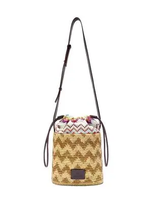 Missoni Zigzag-woven Bucket Bag - Neutrals