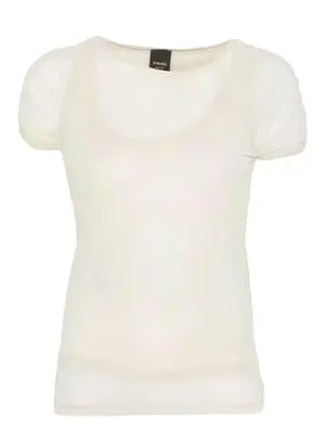 Pinko Layered-effect Short-sleeve T-shirt - Neutrals