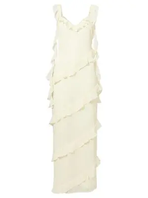 PRETTY LAVISH Pretty Lavish Ruffled Maxi Dress