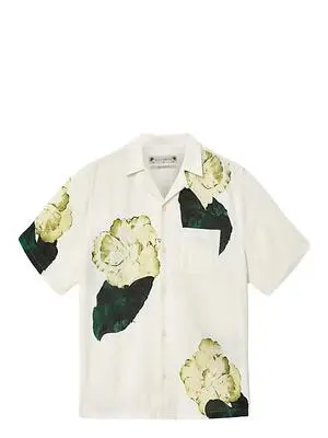 ALLSAINTS Nouvelle Floral-print Cotton And Linen Shirt - Ecru