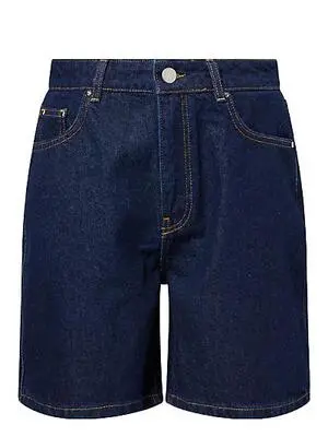 THE COUTURE CLUB High-waisted Denim Shorts - Indigowash