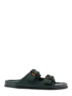 ERES Buckled Mules - Green