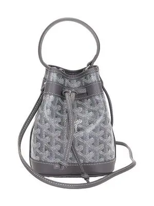 FWRD RENEW Goyard Petit Flot Mini Bucket Bag - Grey