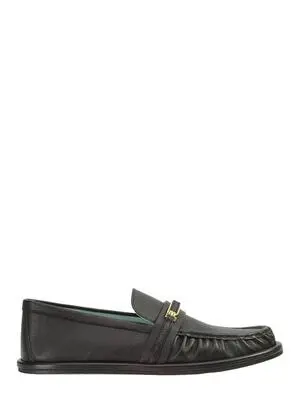 SERGIO ROSSI Bitt Logo-plaque Loafers - Black