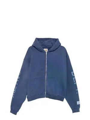 GALLERY DEPT. Logo Print Zip-fastening Hoodie - Blue