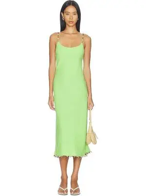 Polo Ralph Lauren Linen Scoop Neck Slip Dress - Green
