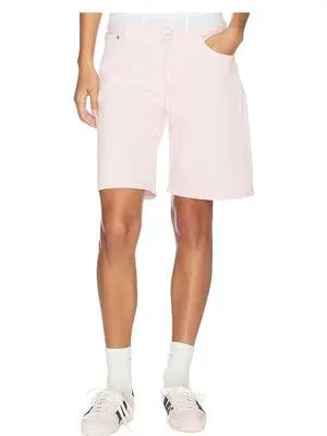 Still Here Mid Rise Drawstring Shorts - Pink
