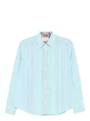 MC2 SAINT BARTH Meredith Striped Shirt - Blue