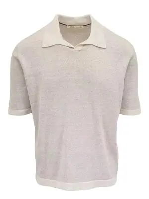 MAURIZIO BALDASSARI Short-sleeve Knit T-shirt - Neutrals