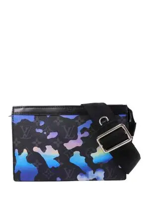 LOUIS VUITTON Eclipse Gaston Monogram Cloud Print Tote Bag - Black