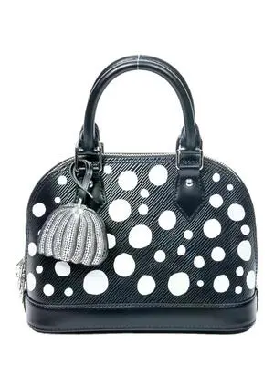 LOUIS VUITTON X Yayoi Kusama Bb Alma Polka-dot Tote Bag - Black