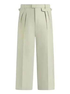 Manière De Voir Maniere De Voir Pierre Twin Pleat Tailored Trousers - Green