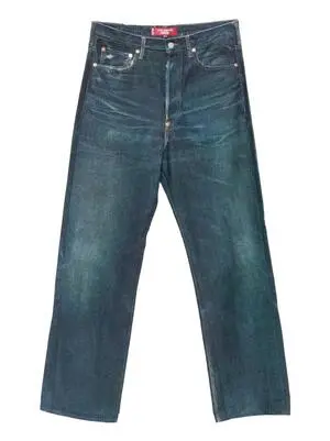 Junya Watanabe X Levi's Cinch-strap Jeans - Blue