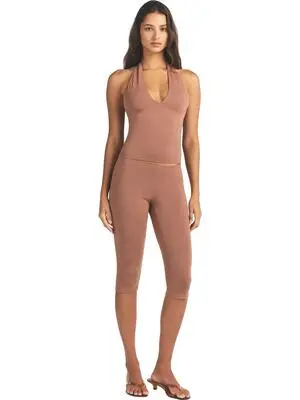 SKIMS Halter Top In Medium Neutral - Nutmeg