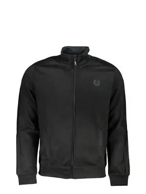 GIAN MARCO VENTURI Logo Detail Zip-up Sweatshirt - Black