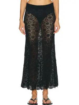 NILI LOTAN Nika Knit Skirt - Black